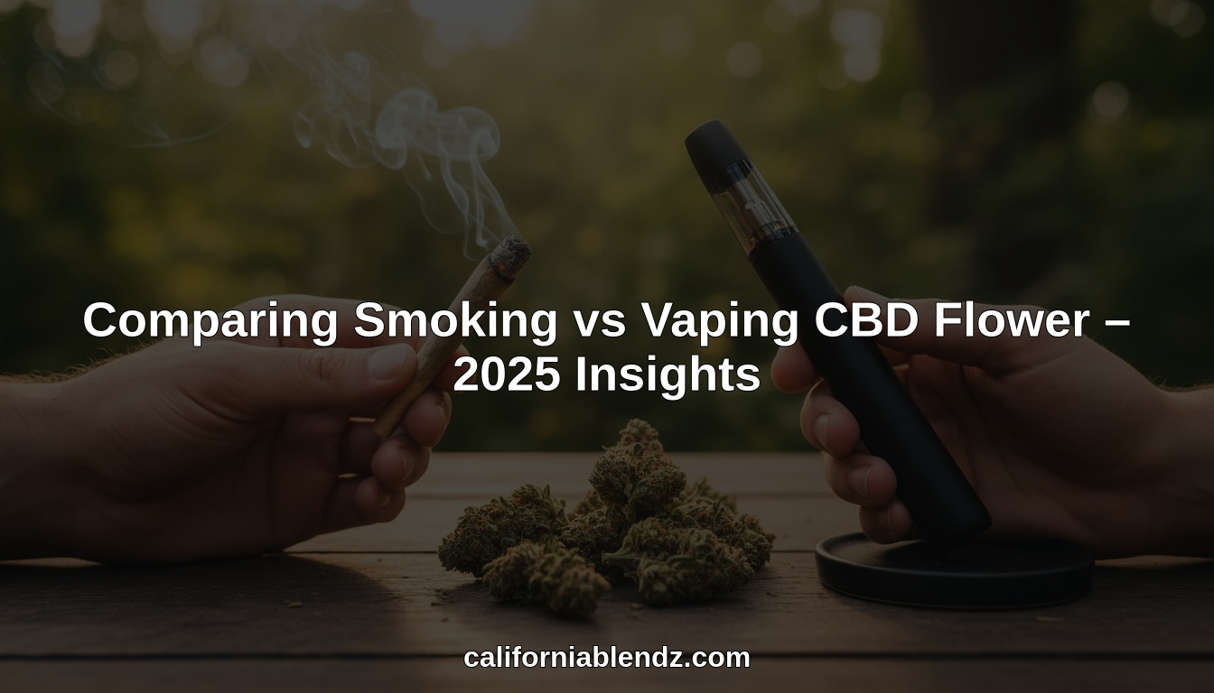 Comparing Smoking vs Vaping CBD Flower – 2025 Insights – California Blendz